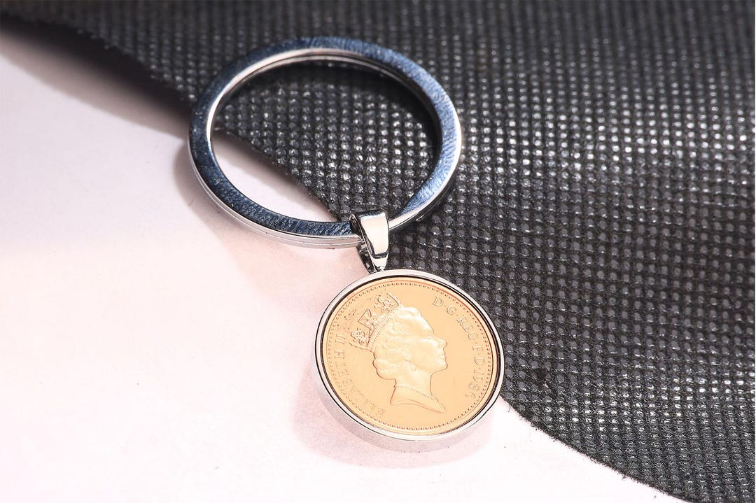 1986 40th Birthday One Penny Luxury Coin Keyring -choose Your Metal ...