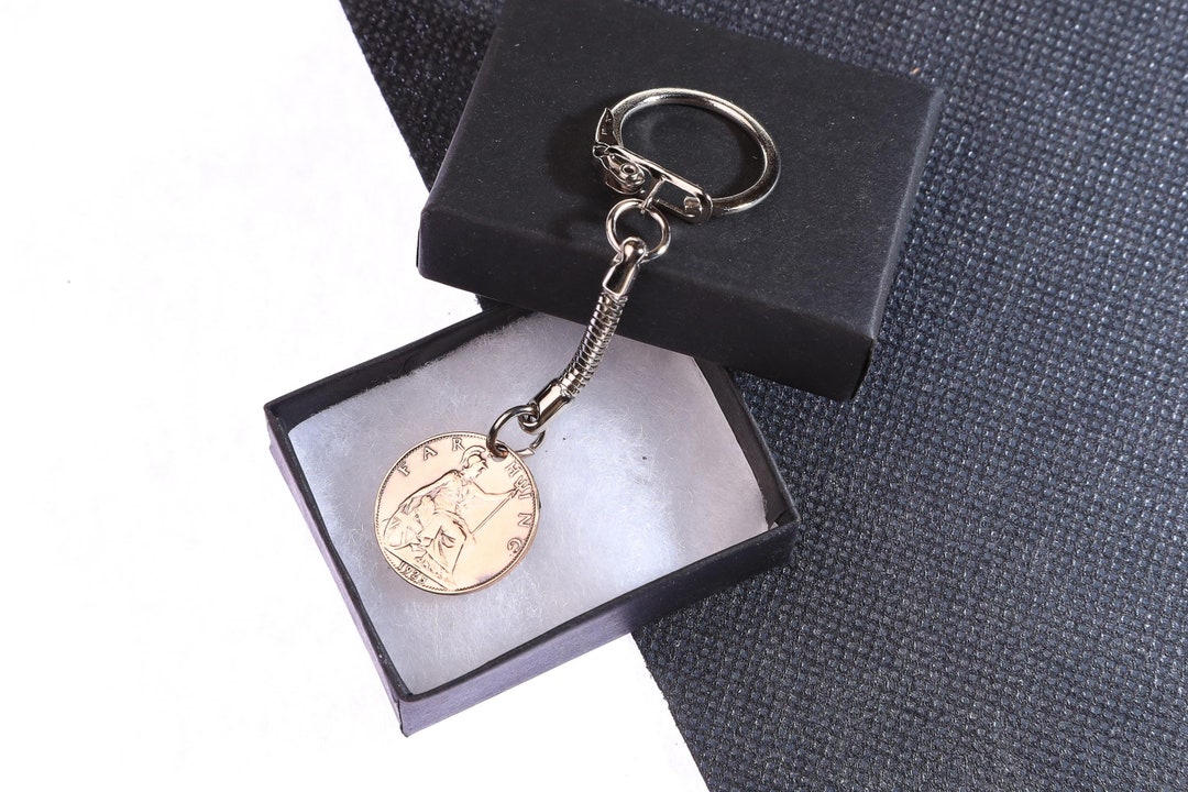 1925 100th Birthday Farthing Coin Keyring- Pre Decimal - Etsy
