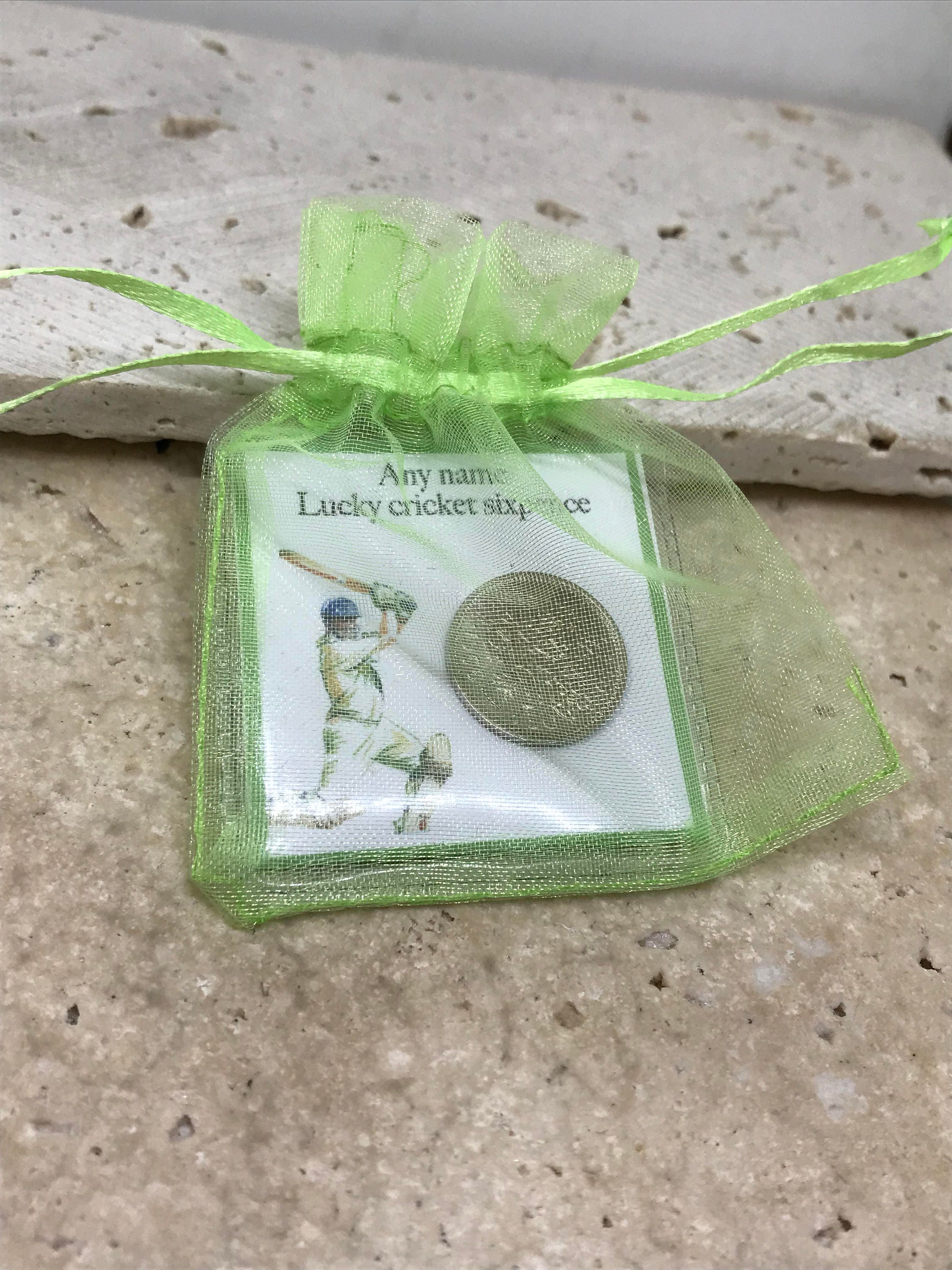 Personalised Lucky Cricket Sixpence Novelty Gift Good Luck Token - Etsy UK