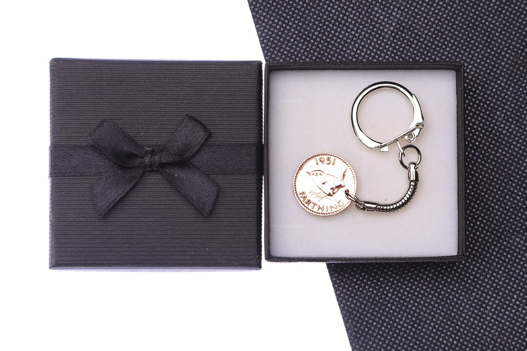 Farthing Coin Keyring - Choose Dates 1916-1956 - Etsy UK