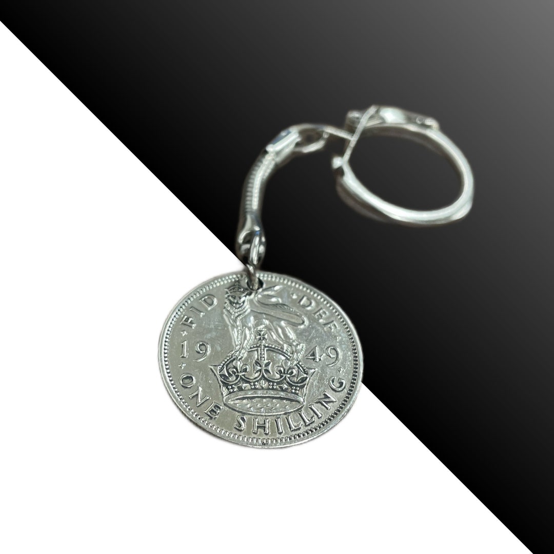 1950 75th Birthday One Shilling Coin Keyring- Pre Decimal - Scottish ...