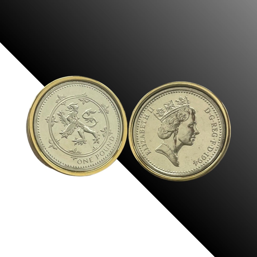 30th Birthday Old One Pound Coin Cufflinks 1995-heads & Tails - Etsy UK
