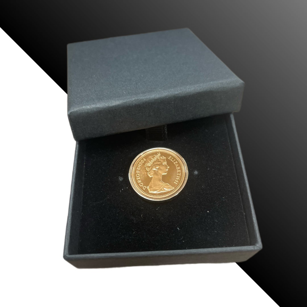 1984 Decimal Half Penny Coin Pin Badge - Etsy