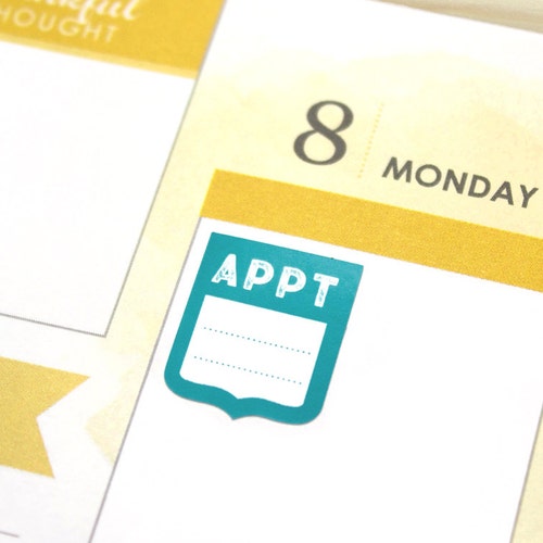 24 Appointment Reminder Planner Stickers 24 Small - Etsy