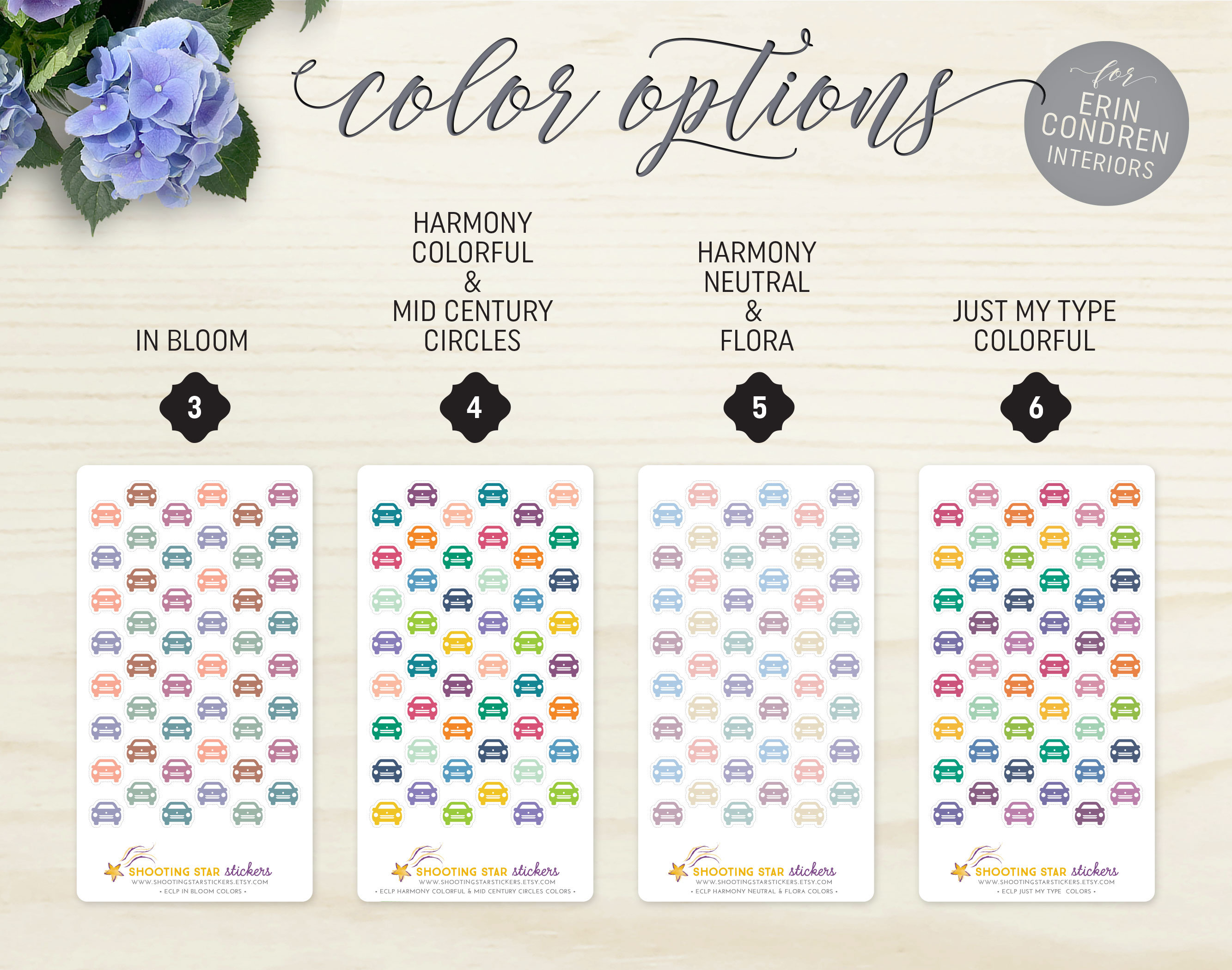 48 Car Icon Stickers Carpool Auto Maintenance Gas Tracker - Etsy