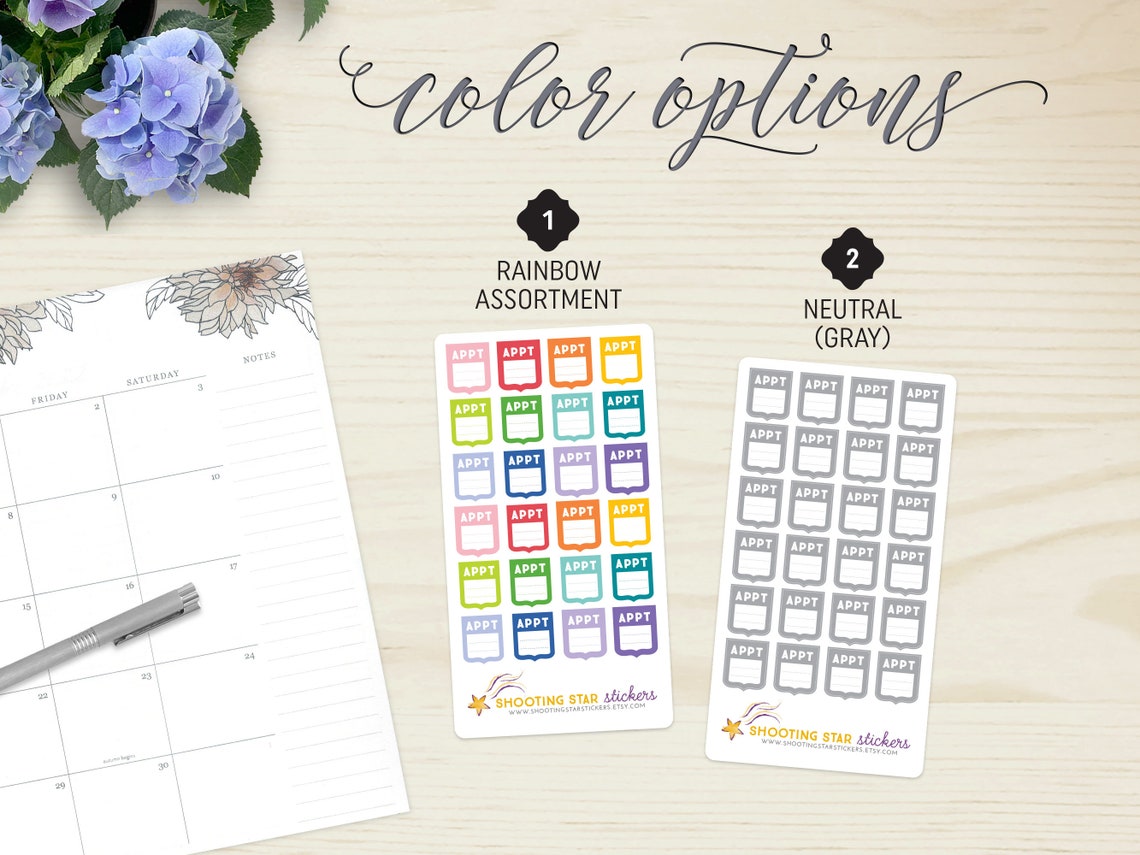24 Appointment Reminder Planner Stickers 24 Small - Etsy