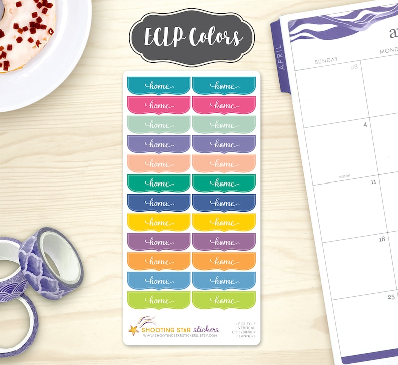 24 Home Planner header stickers planning headers 2021 Erin | Etsy