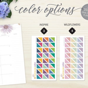 48 Custom or Blank Corner Planner Stickers Bracket Reminder - Etsy