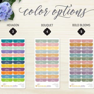 24 Class Planner Header Stickers, Student Schedule, College Course ...