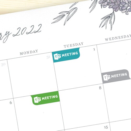 36 Zoom Meeting Corner Planner Stickers Any Corner Distance - Etsy
