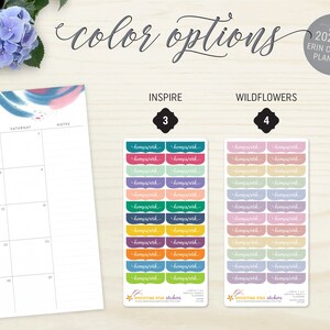 24 Homework Planner Headers Student Reminder Sticker Fits - Etsy