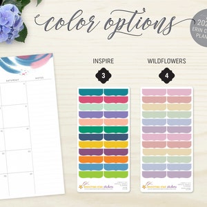 24 Custom or Blank Planner Headers, Fits Erin Condren 7x9 Vertical ...