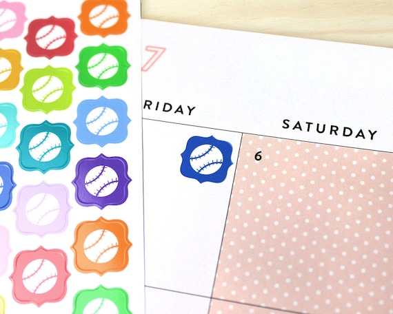 48 Baseball Icon Planner Stickers Baseball Sports Tracker - Etsy Australia