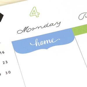 24 Home Planner Header Stickers - Planning Headers, 2025-2026 Erin ...