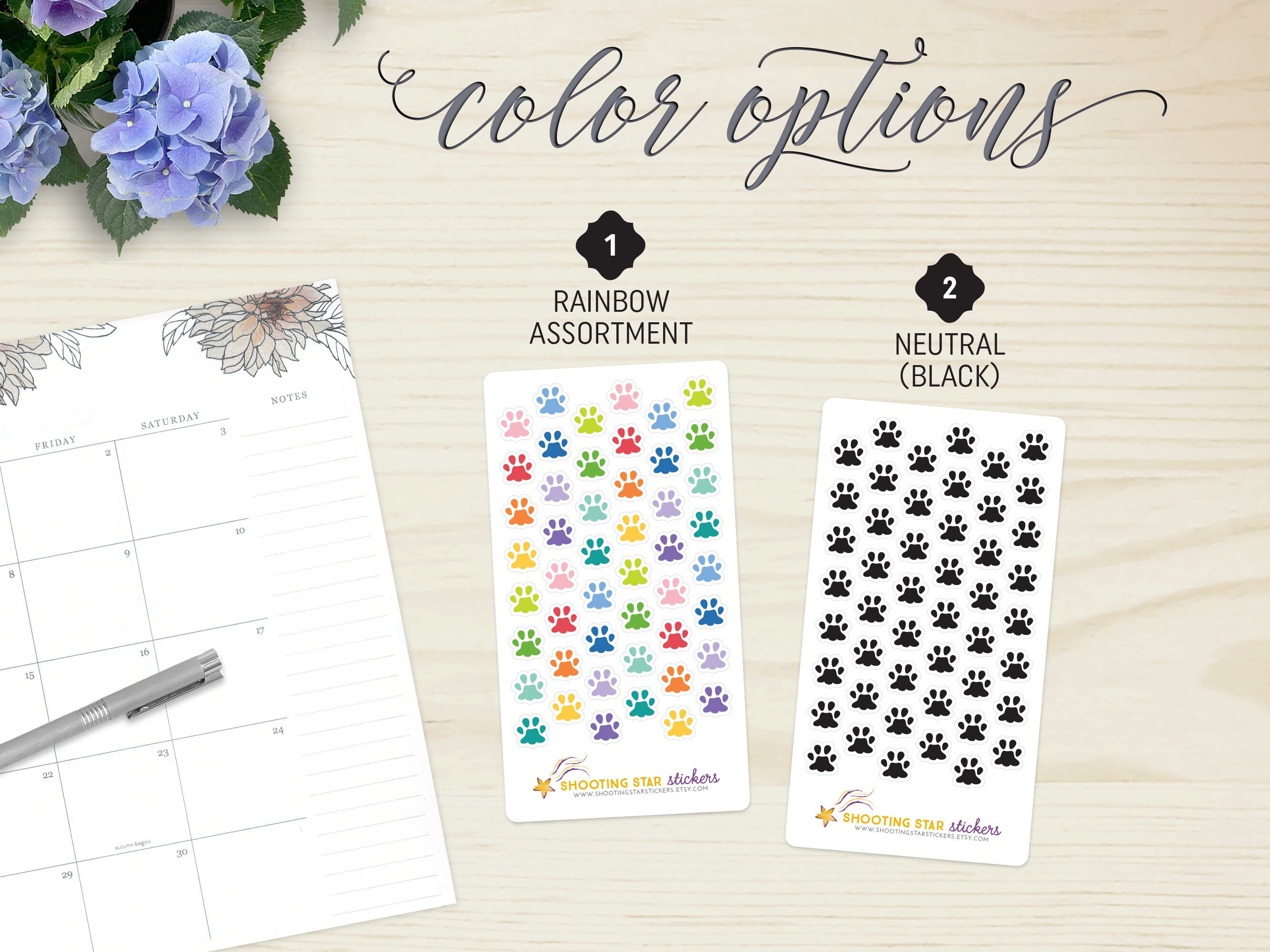 48 Pet Icon Stickers Dog Paw Planner Stickers 2022 ECLP - Etsy