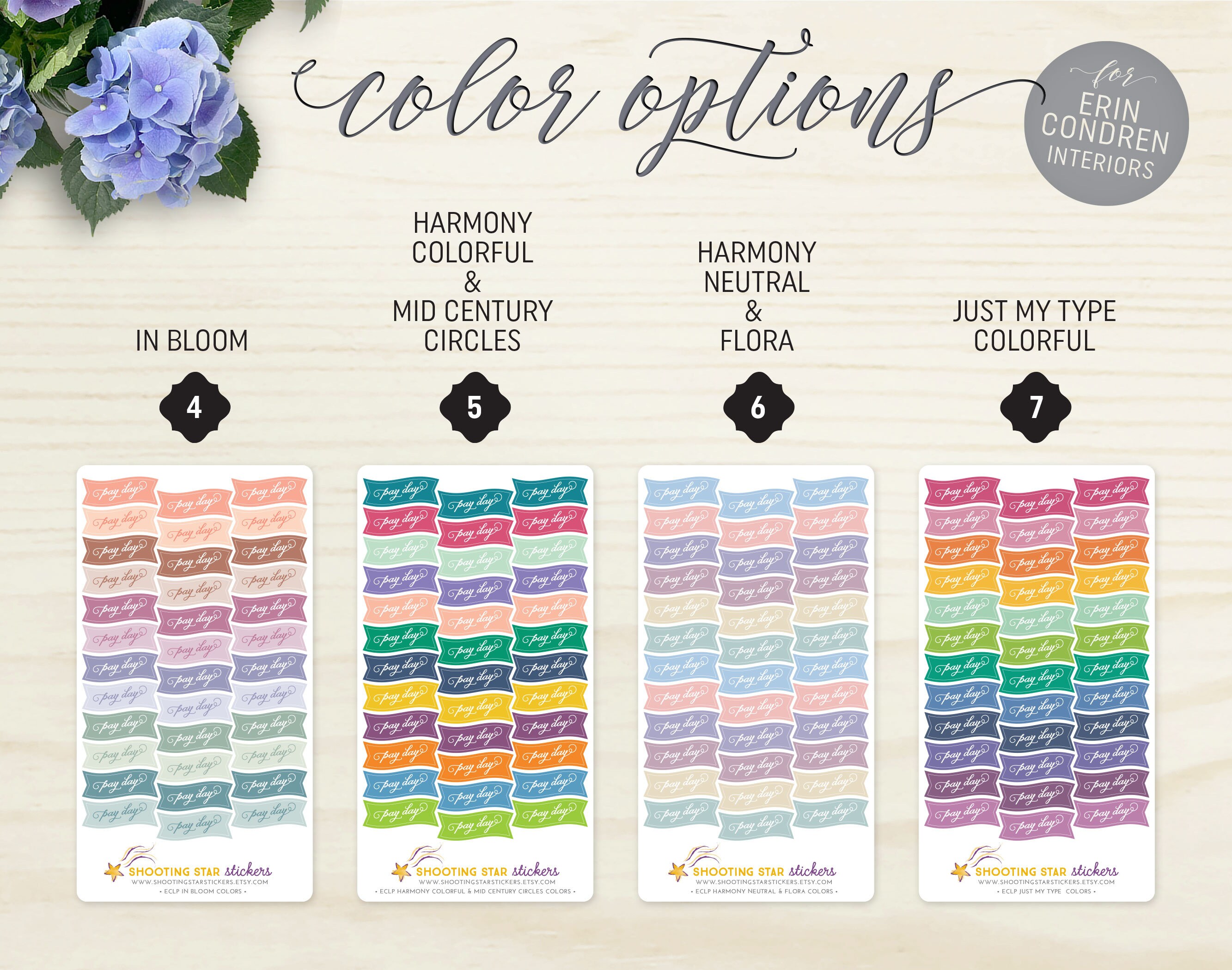 36 Pay Day Mini Banner Stickers Pay Check Reminder Planner - Etsy