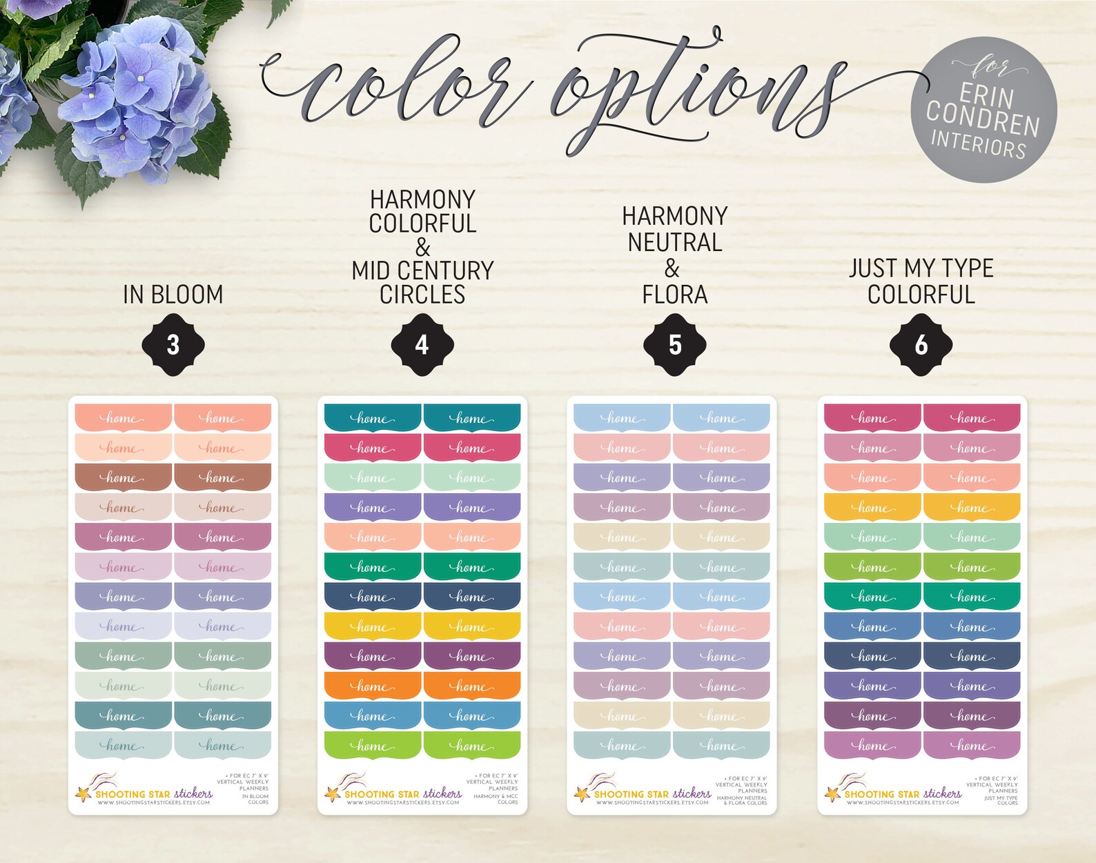 24 Home Planner Header Stickers Planning Headers 2022-2023 - Etsy