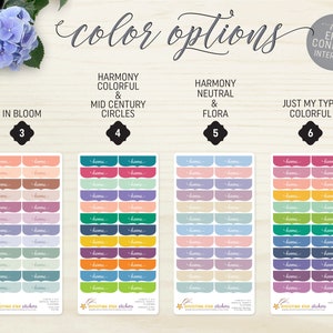 24 Home Planner Header Stickers Planning Headers 2022-2023 - Etsy