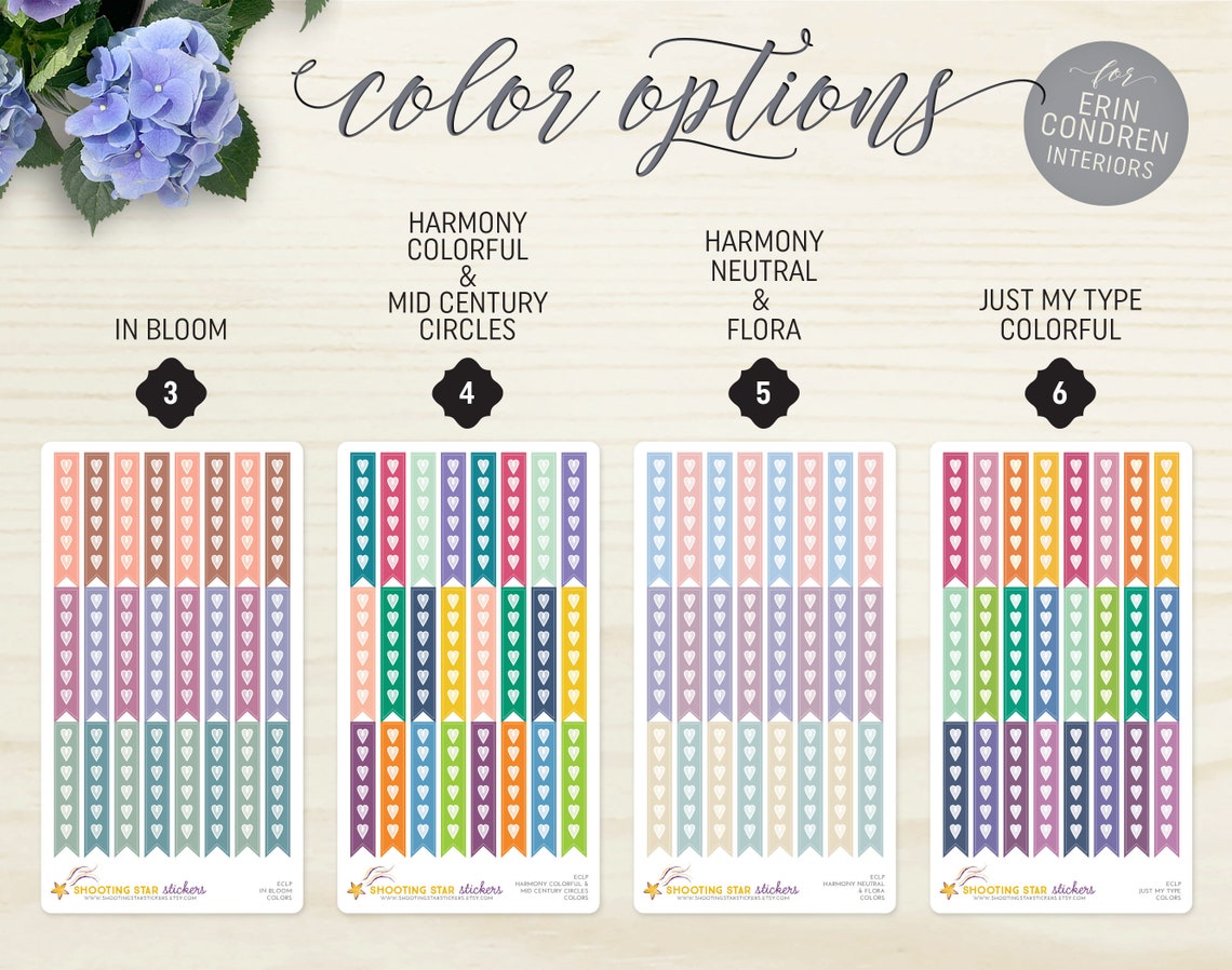 24 Checklist Stickers Banner Check List Heart Stickers Fits | Etsy