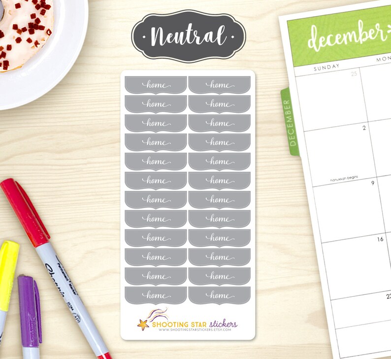 24 Home Planner header stickers planning headers 2021 Erin | Etsy