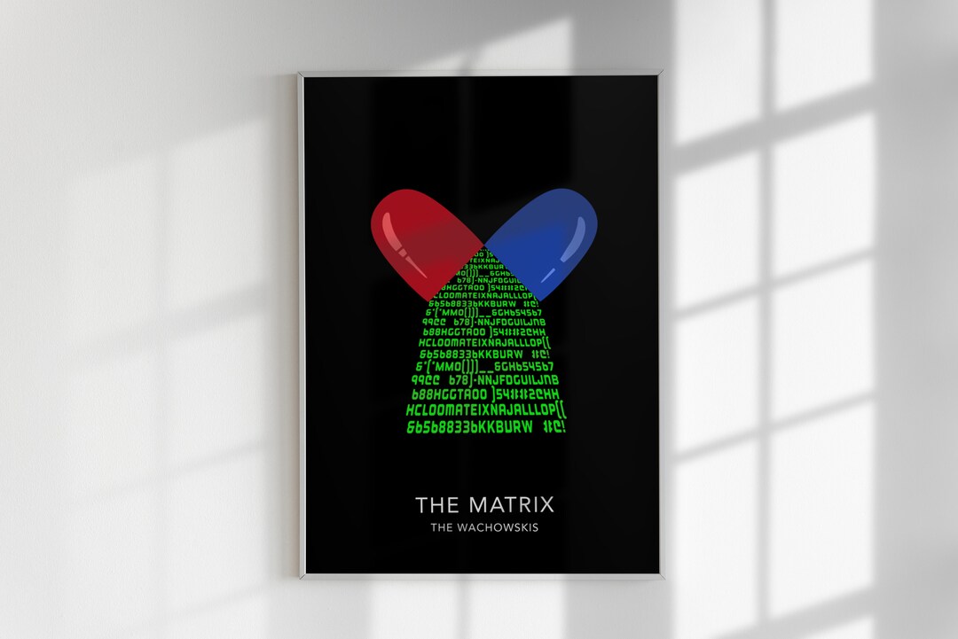 The Matrix Minimalist Poster the Matrix Poster Minimalist Poster Retro ...