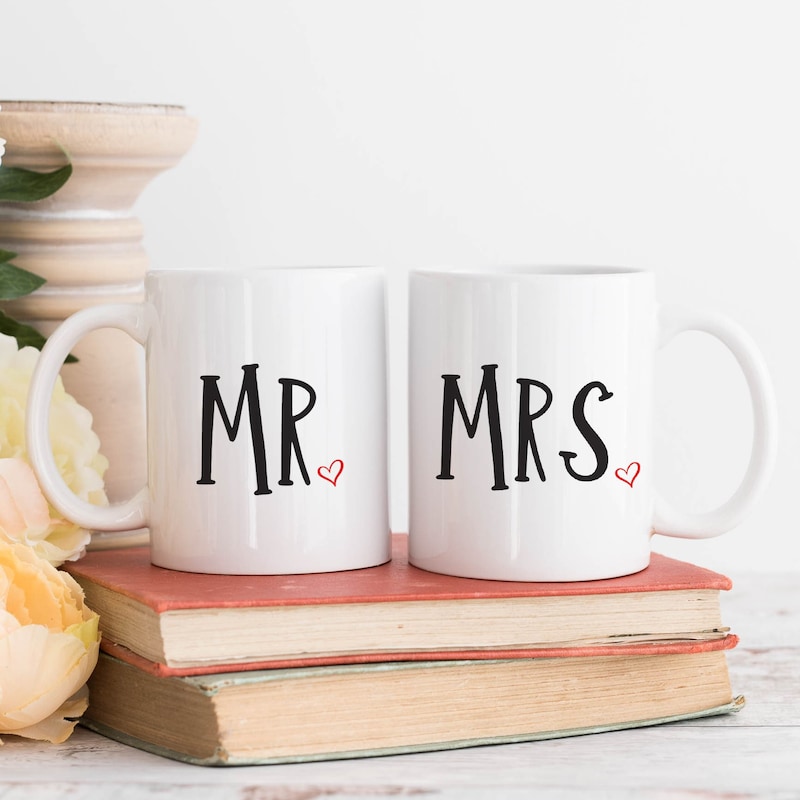 Mr and Mrs Mugs - Etsy