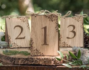 Rustic Table Numbers - Etsy