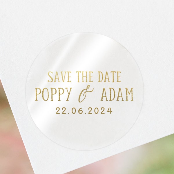 Save the Date Label - Etsy