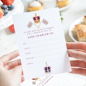 King Charles III Coronation 2023 Invitations Pack of 10 Invites King ...