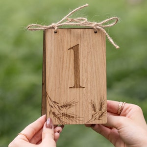 Wheat Table Numbers Barn Wedding Rustic Wedding Table Number Wedding ...