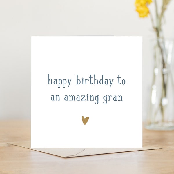 Happy Birthday Gran - Etsy