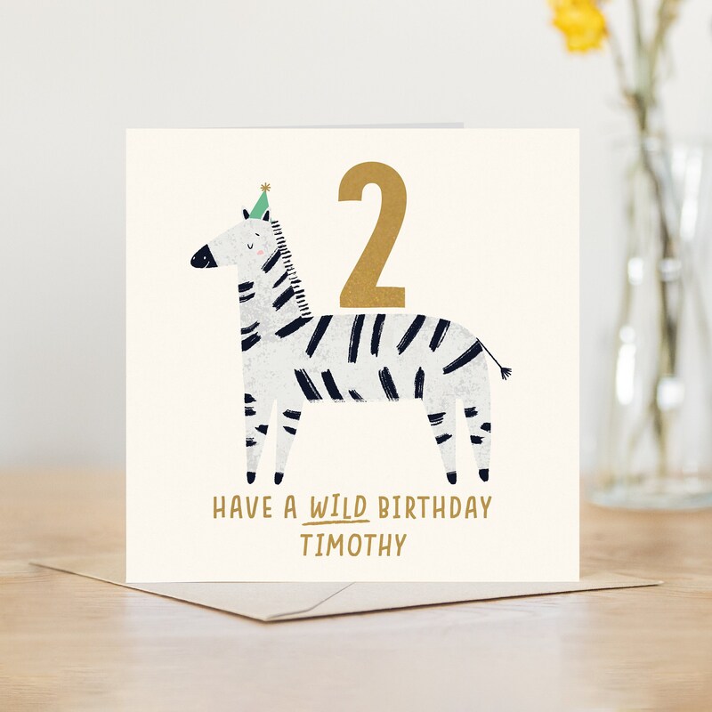 2nd Birthday Card - Etsy