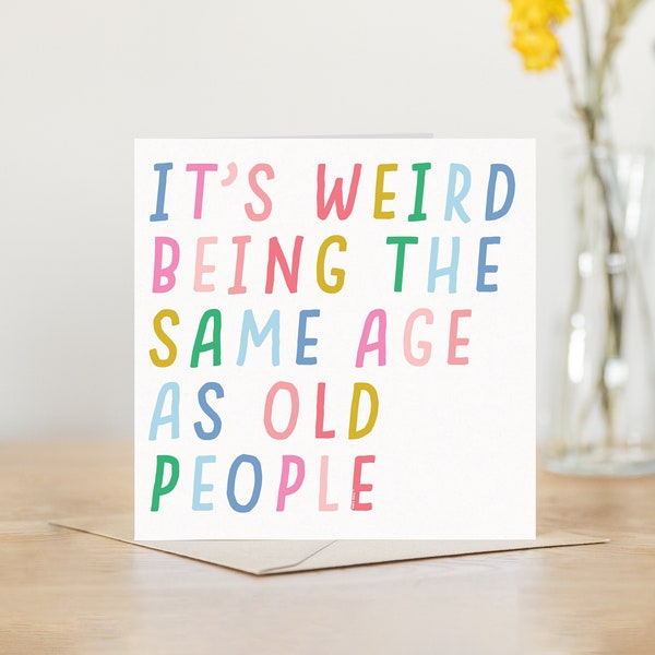 Old Age Card - Etsy