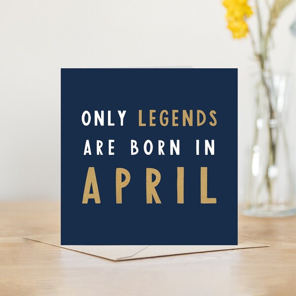 Born in April - Etsy