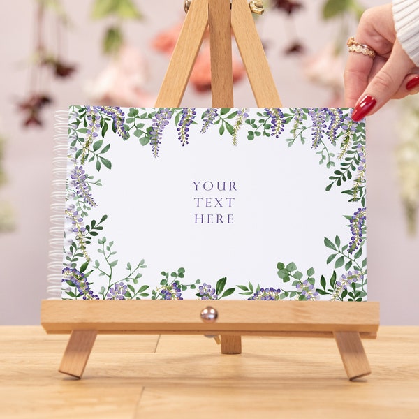 Lavender Guest Book - Etsy