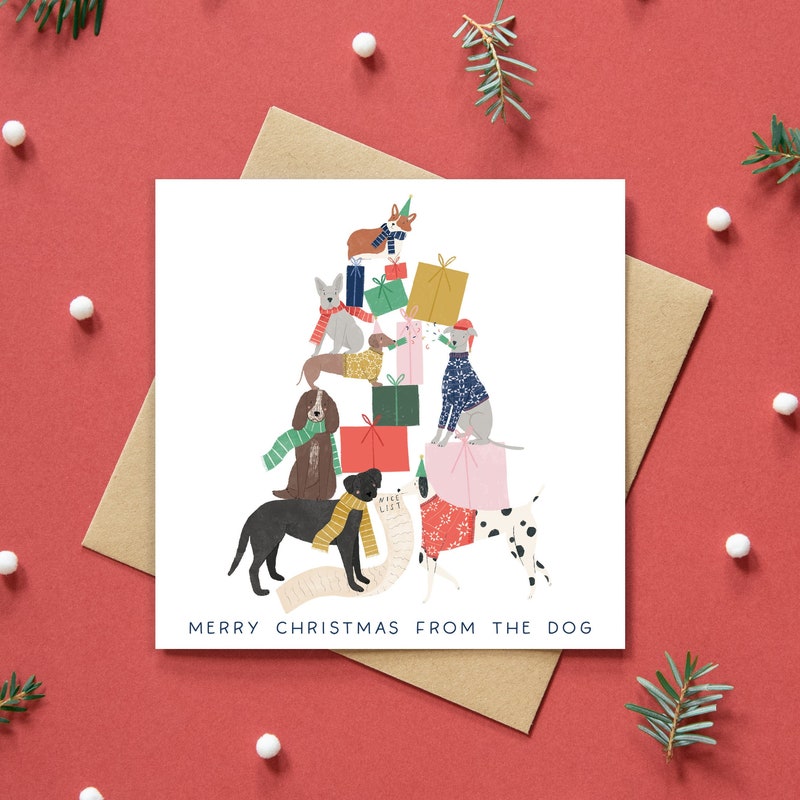 Dog Christmas Cards - Etsy
