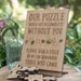 Puzzle Sign Wedding Puzzle Sign Jigsaw Sign Wedding Jigsaw - Etsy