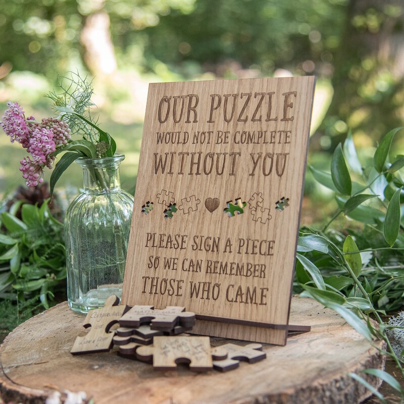 Please Sign a Puzzle - Etsy