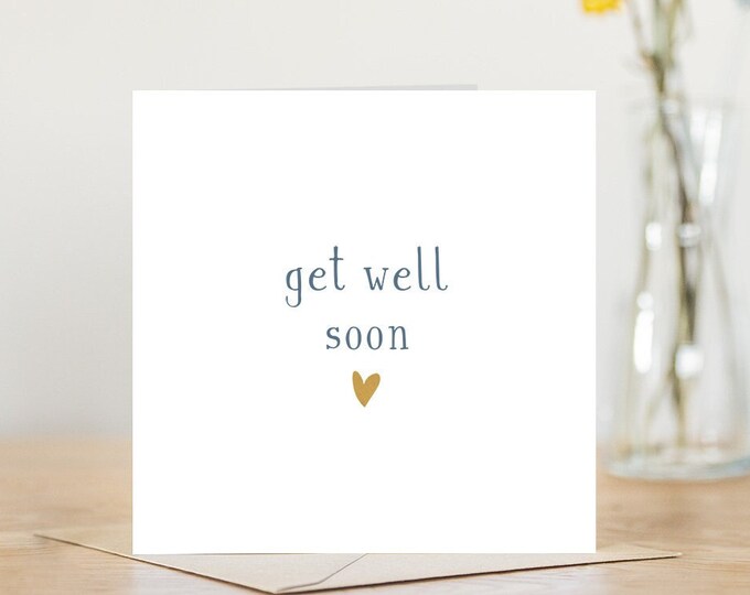 Personalised Bee Well Soon Card, Bee Card, Get Well Card, Speedy ...