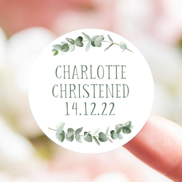 Christening Stickers - Etsy