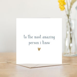 You Are Amazing Person Card Thank You Greeting Card You Are Enough You ...