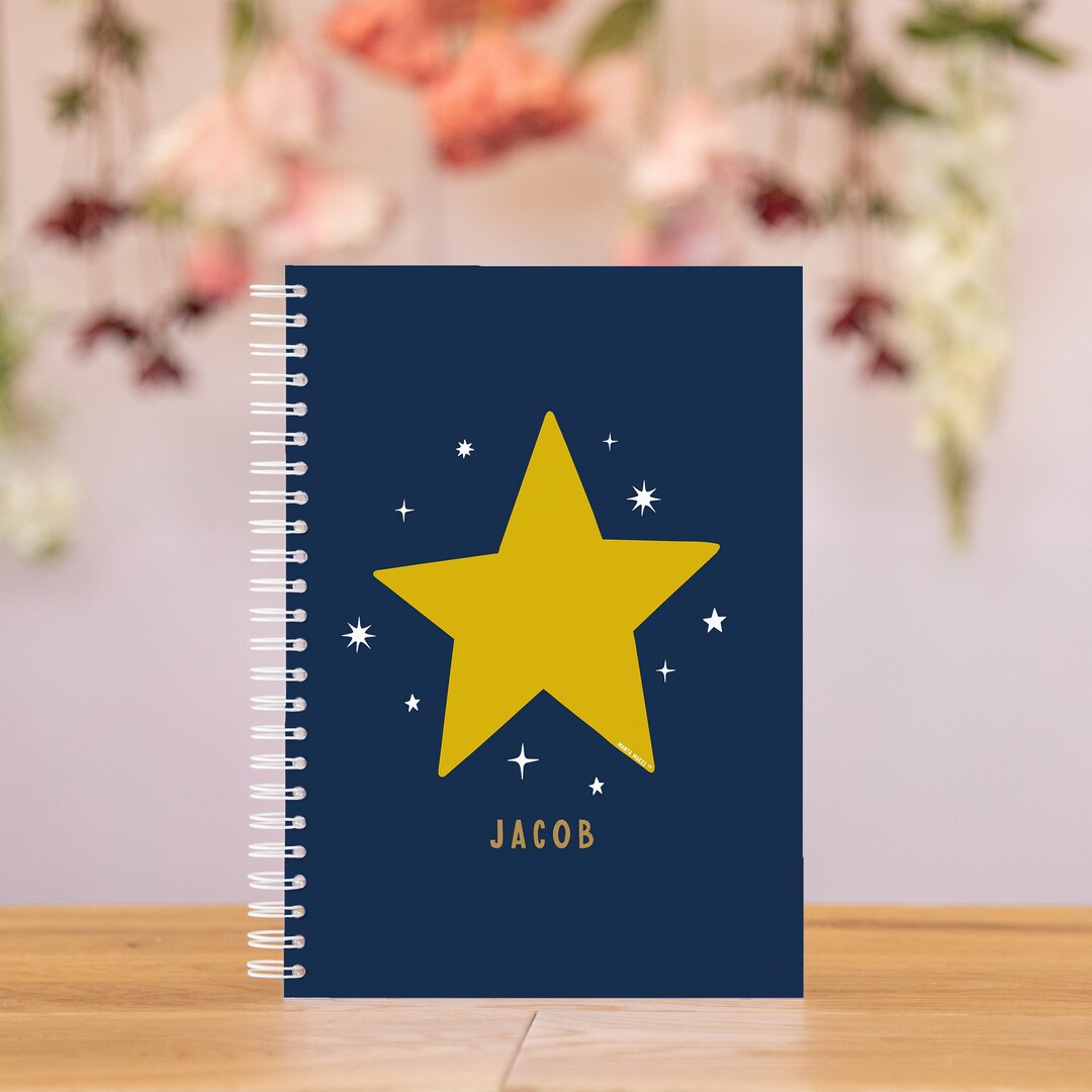 Personalised Childrens Notebook Kids Gift Lined Notebook School ...