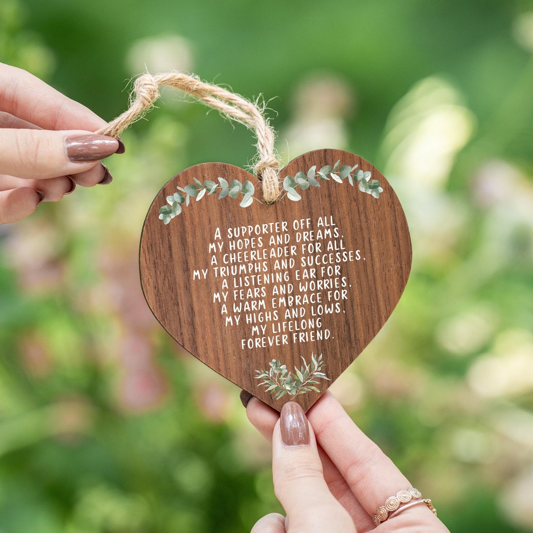 Best Friend Plaque Best Friend Gift Friendship Gift Birthday Gift for ...