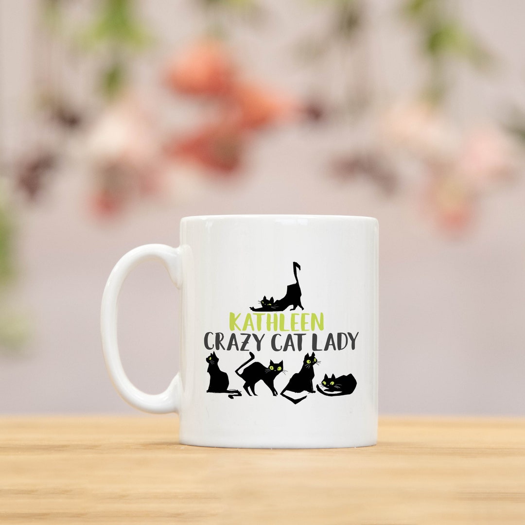 Crazy Cat Lady Mug, Crazy Cat Lady, Cat Lover Gift, Cat Gifts ...