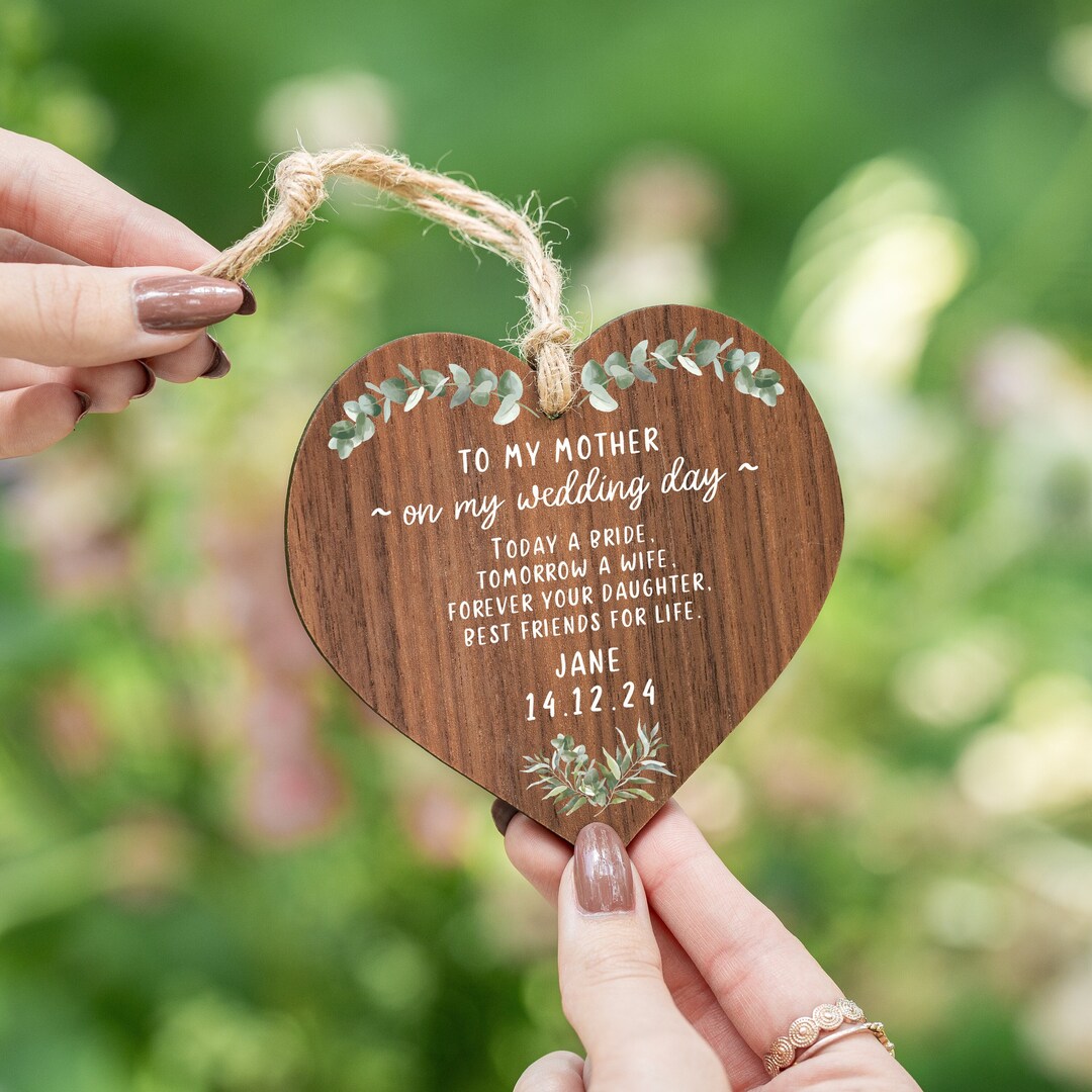 Mother of the Bride Wedding Gift Eucalyptus Personalised Gift From ...