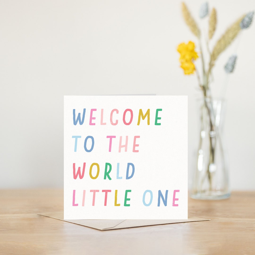 Congratulations New Baby Card Welcome to the World Little One New Baby ...