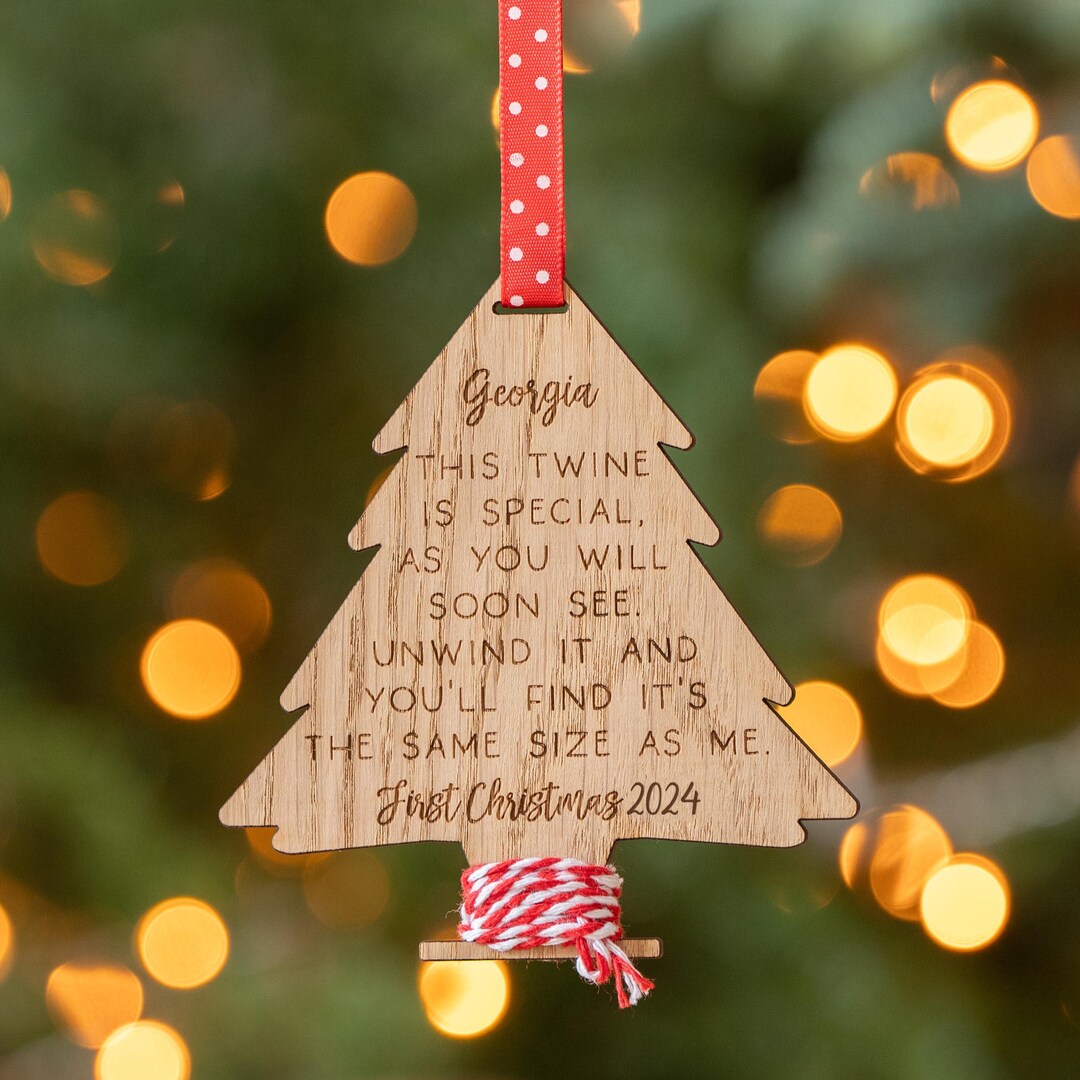 Baby First Christmas Measuring Decoration Keepsake Baby Ornament Baby's ...