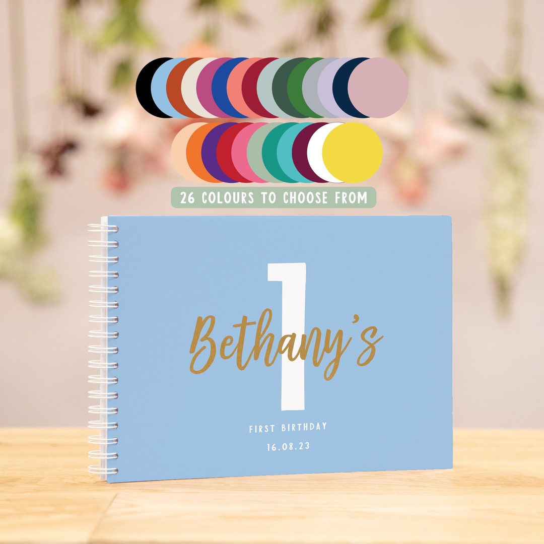 Personalised Birthday Guestbook | Birthday Guest Book | 30th 40th 50th ...
