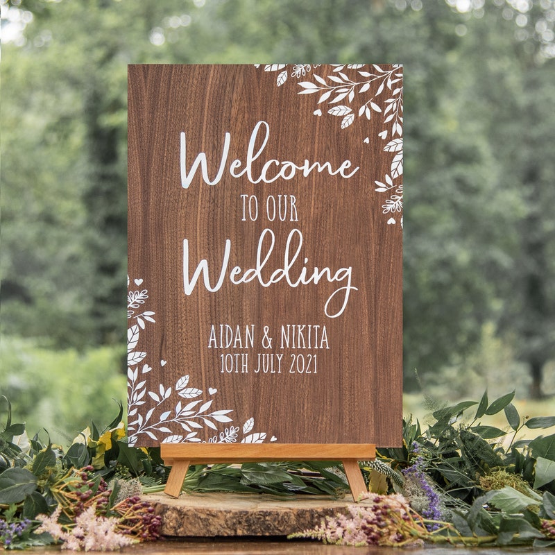 Rustic Wedding Signs - Etsy UK