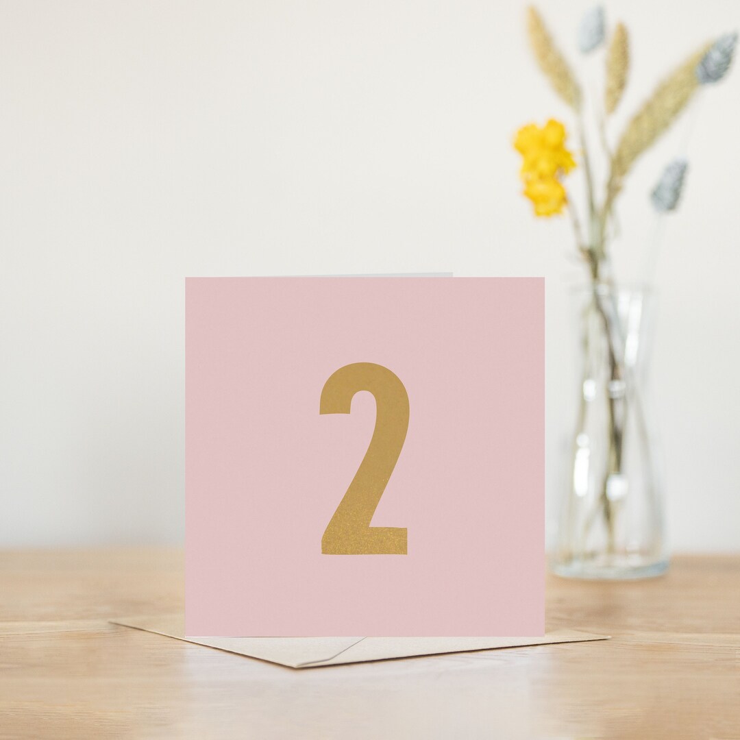 2nd Birthday Card Second Birthday Personalised Card Happy Birthday Girl ...